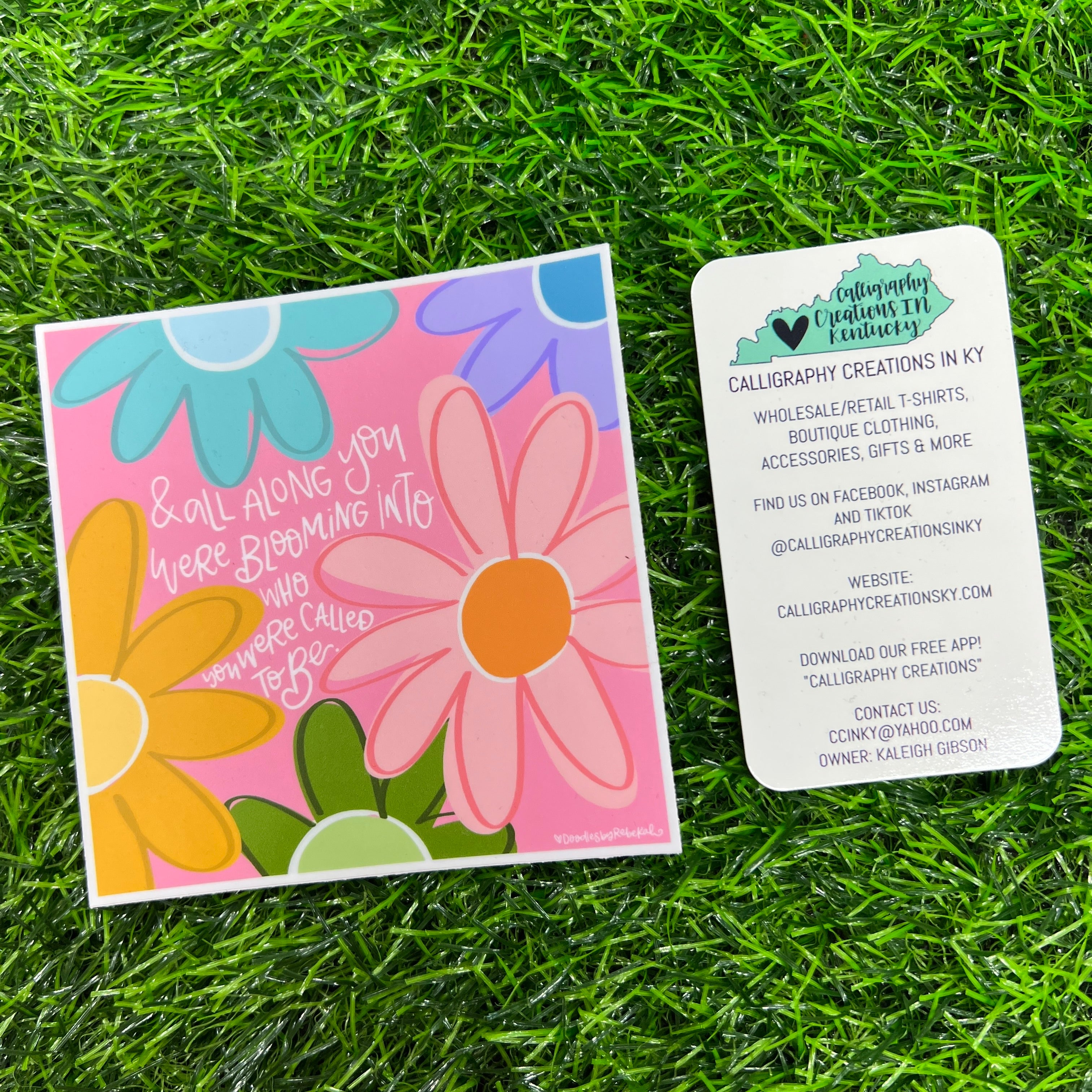 & All Along Sticker - Doodles By Rebekah – Calligraphy Creations In KY