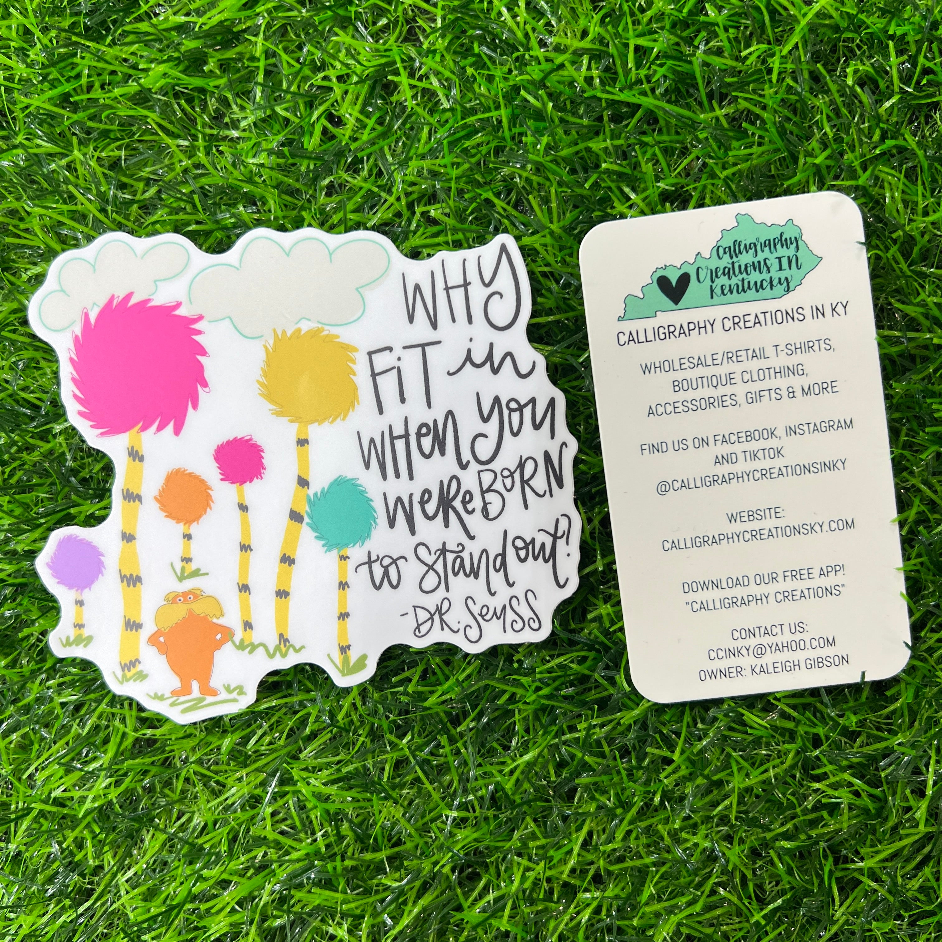 Dr. Seuss Sticker - Doodles By Rebekah – Calligraphy Creations In KY