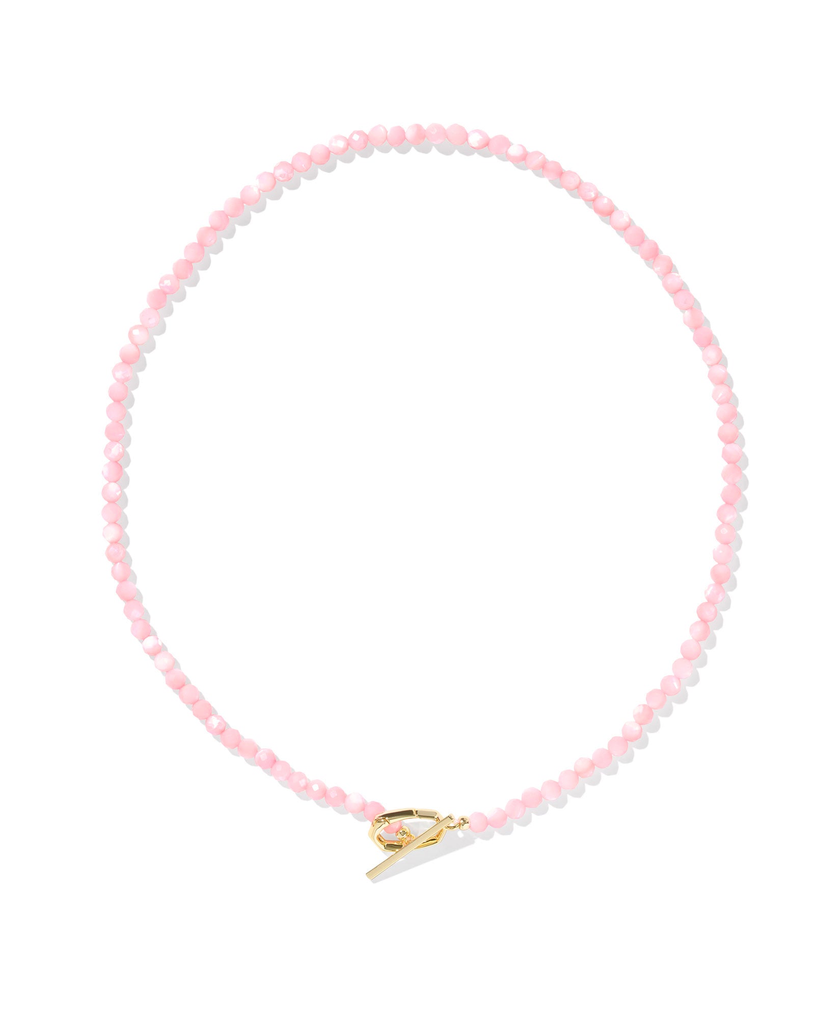 Kendra Scott Sylvia Strand Necklace - Gold Pink Chalcedony ...