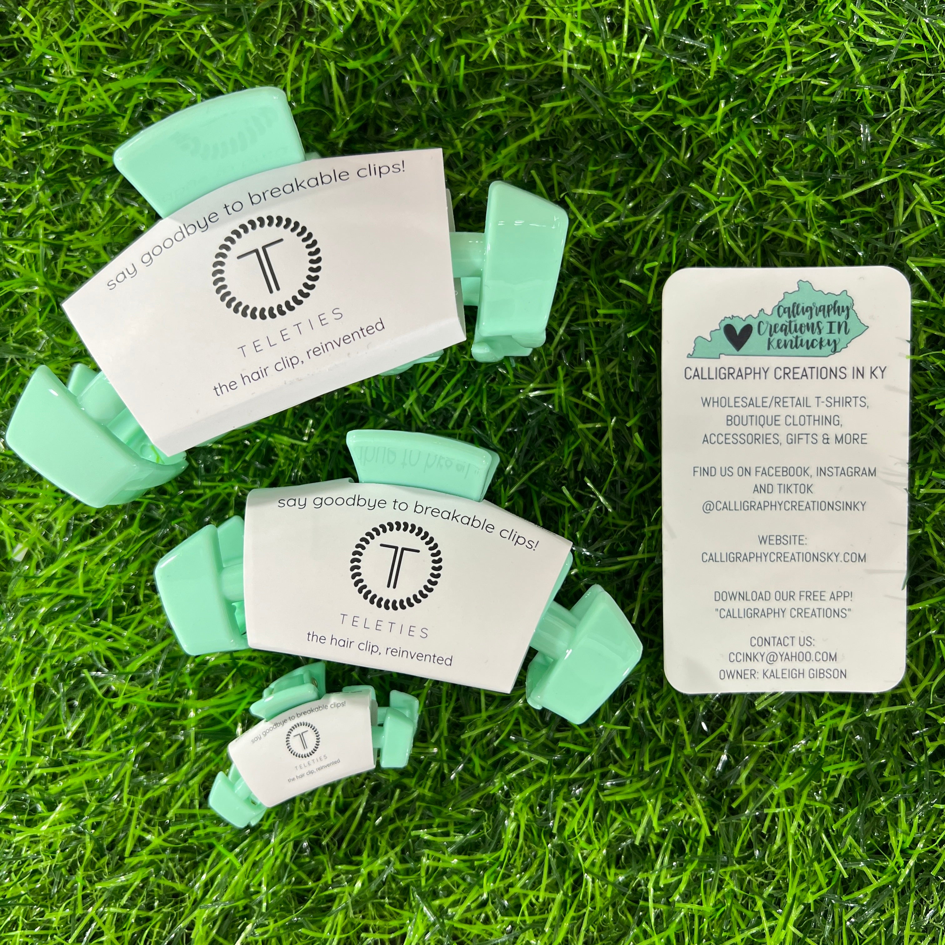 Mint To Be - Classic TELETIES Clip – Calligraphy Creations In KY