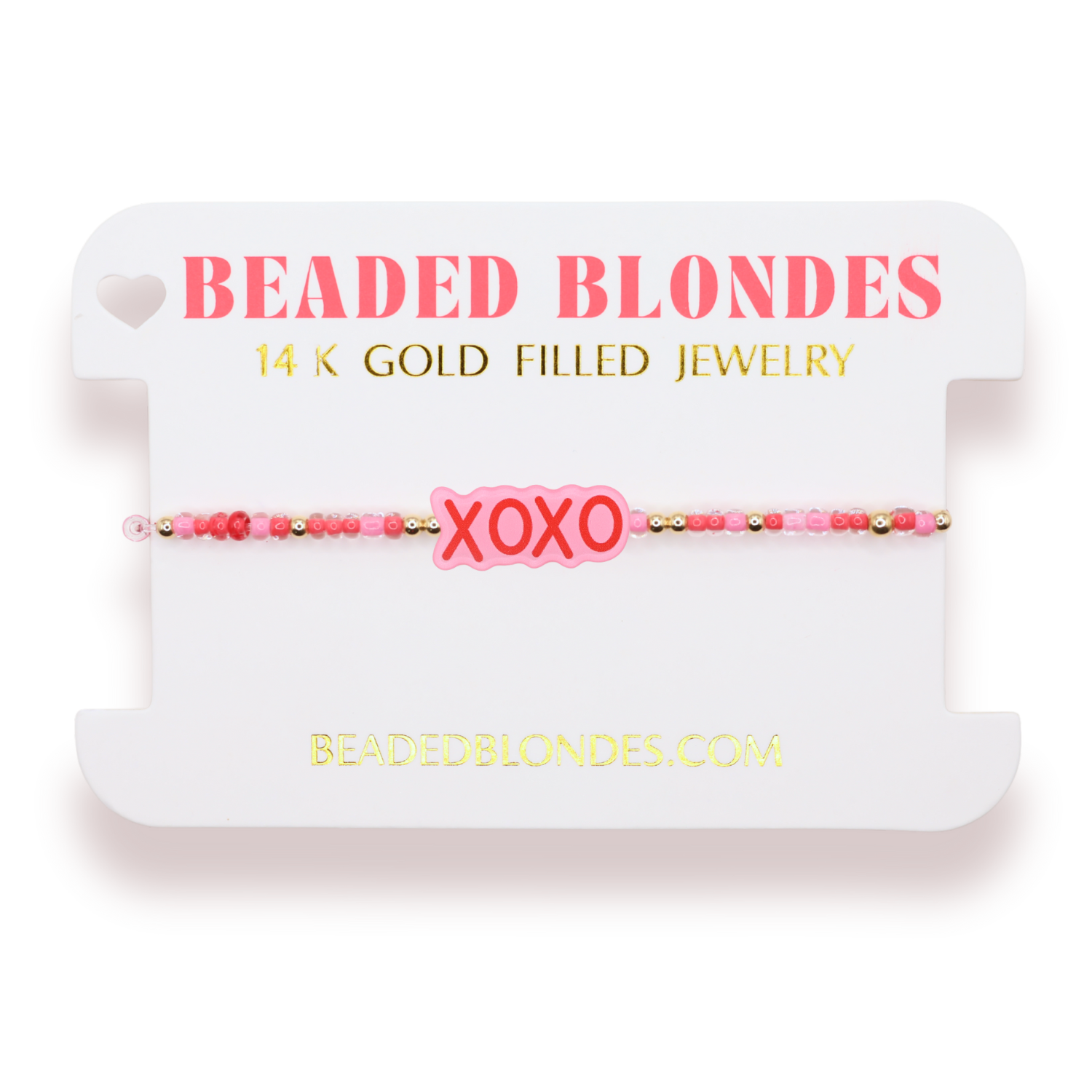 XOXO Sprinkle Bracelet: Standard 6.75 Inch | Beaded Blondes ...