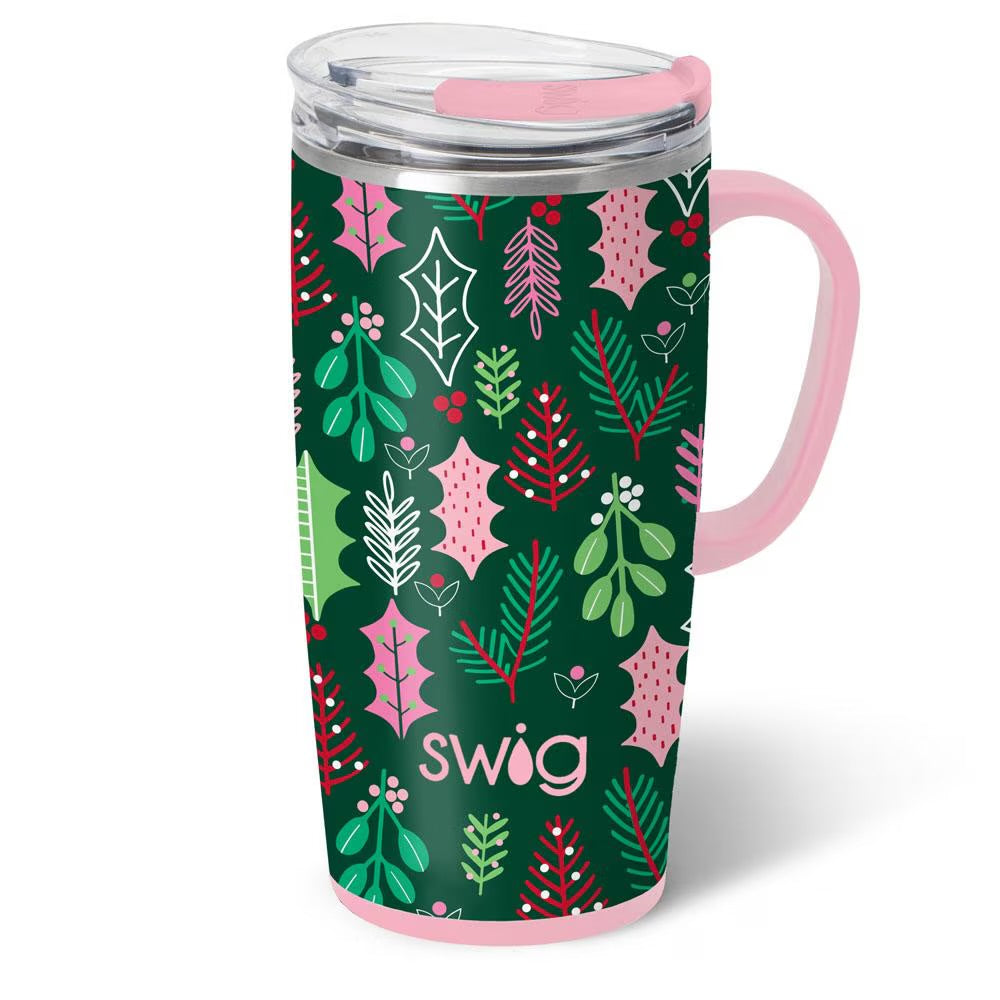 Merry Mistletoe 22 oz Swig Travel Mug – Calligraphy Creations In KY