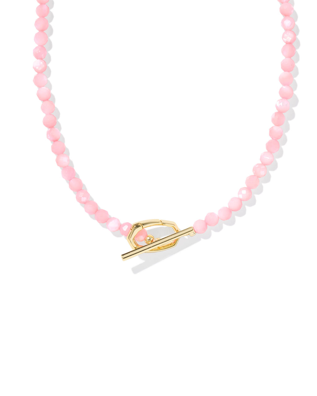 Kendra Scott Sylvia Strand Necklace - Gold Pink Chalcedony ...