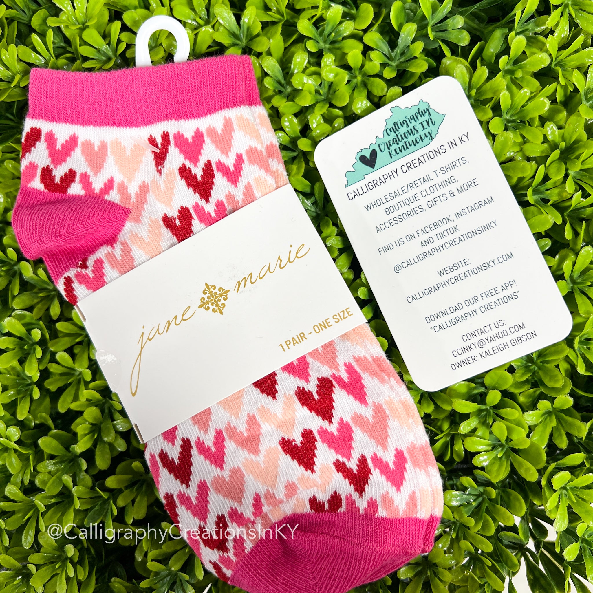 Heart Socks – Calligraphy Creations In KY