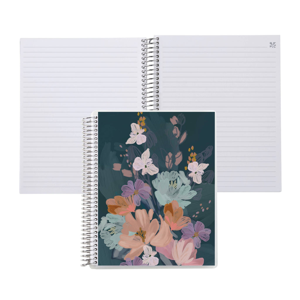 7x9 Bold Blooms Coiled Notebook – Calligraphy Creations In KY