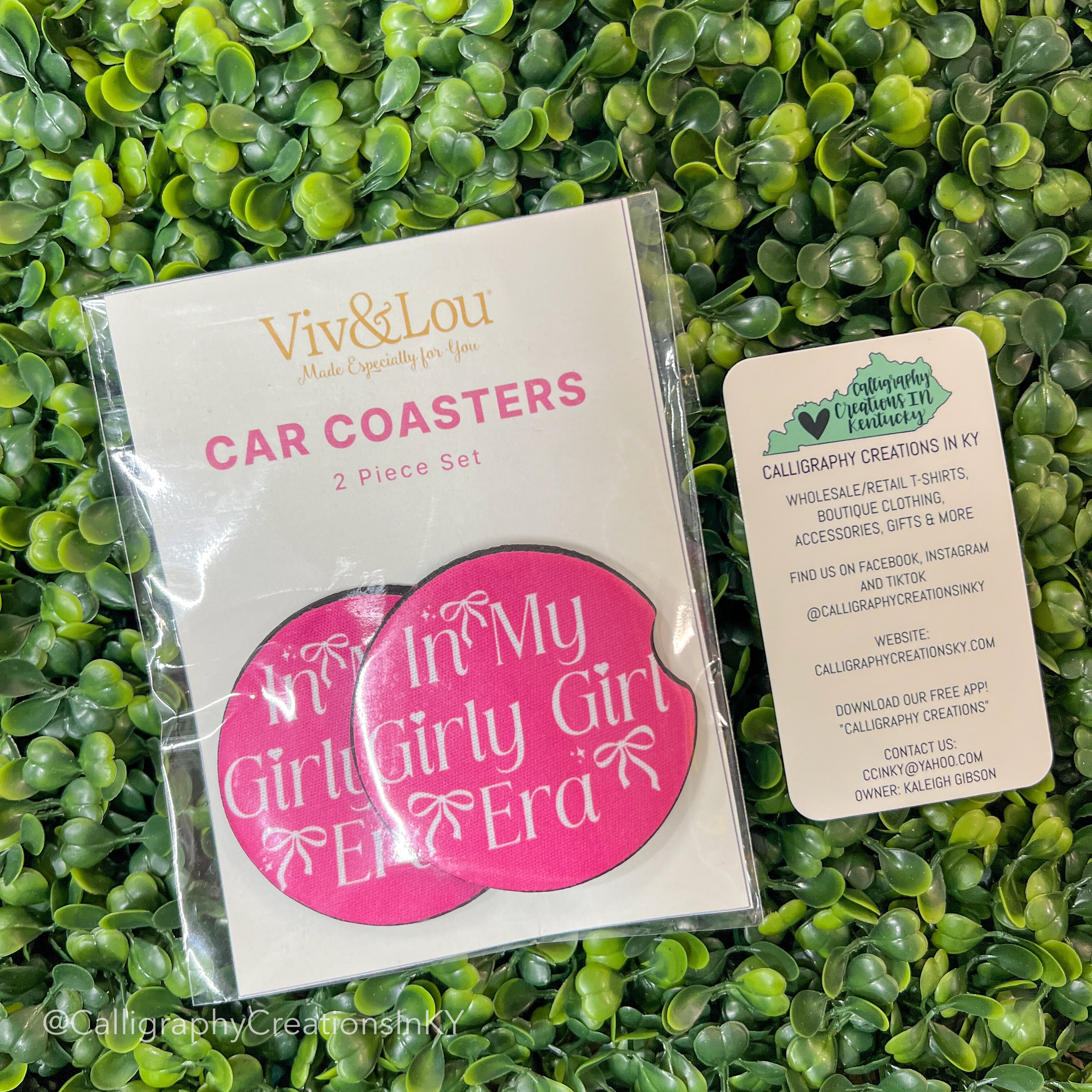 Girly Girl Era Coaster Set – Calligraphy Creations In KY