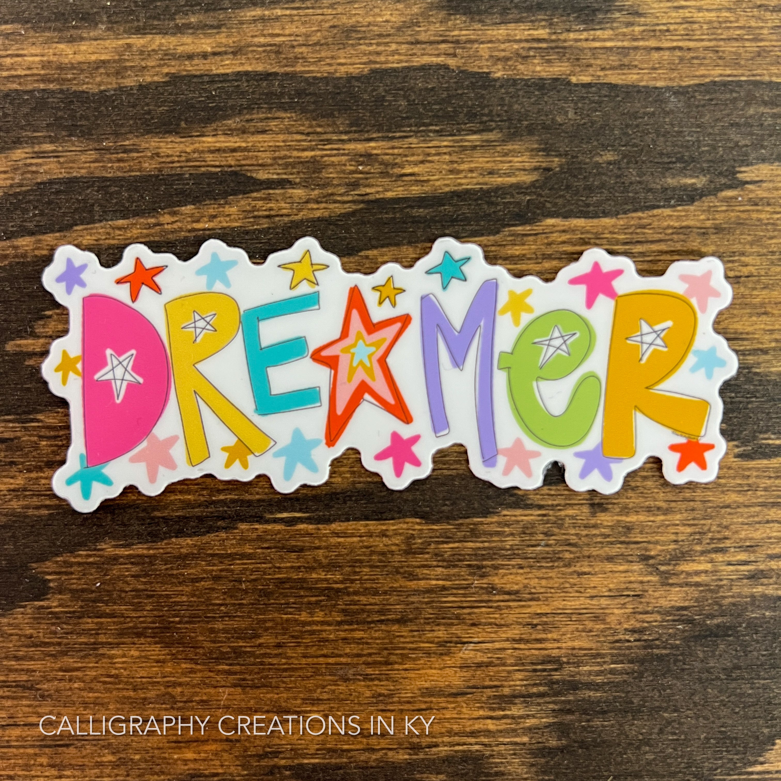 Dreamer Sticker - Doodles By Rebekah – Calligraphy Creations In KY