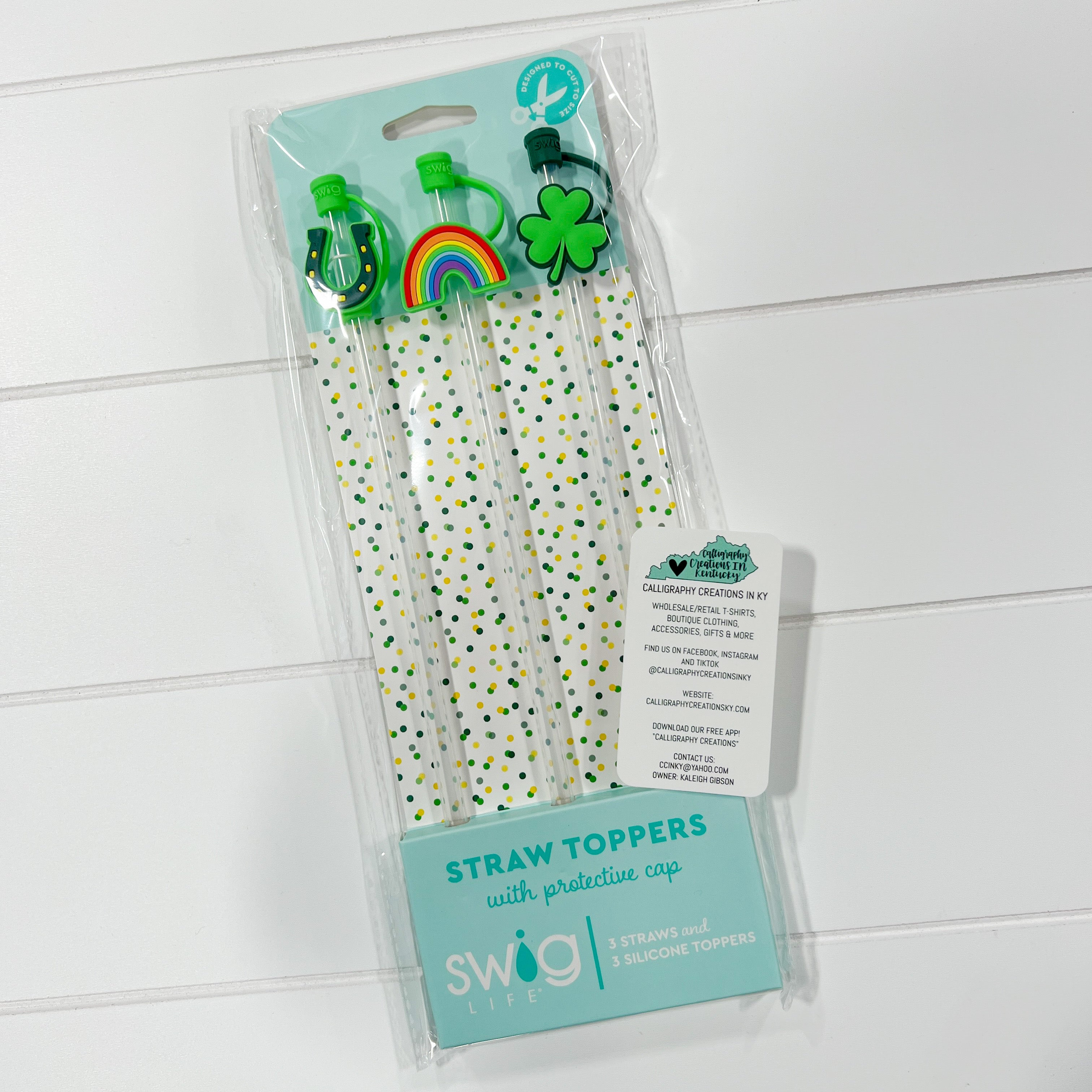 St. Patrick’s Day Swig Straw Topper Set FINAL SALE – Calligraphy ...