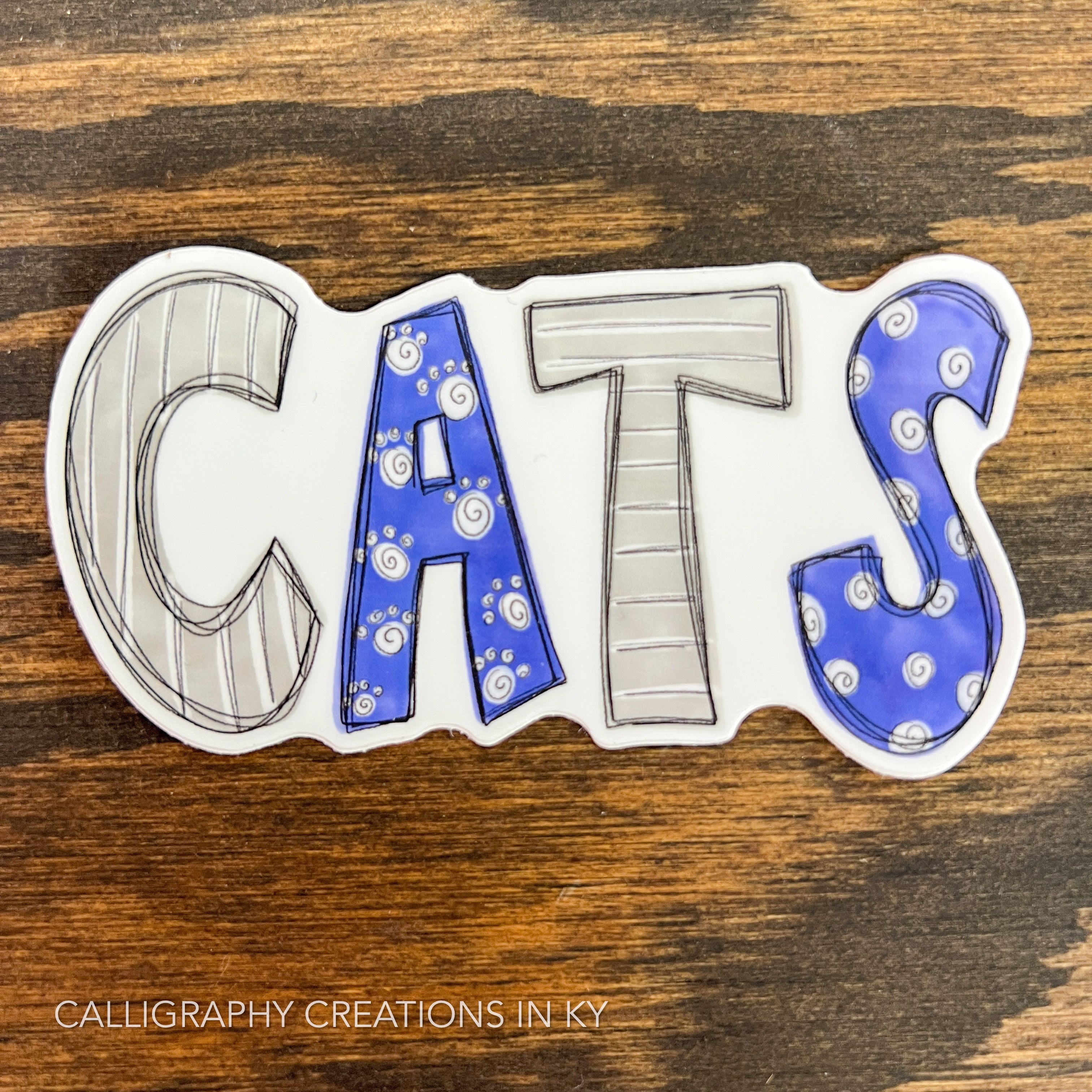 Cats Sticker - Doodles By Rebekah – Calligraphy Creations In KY