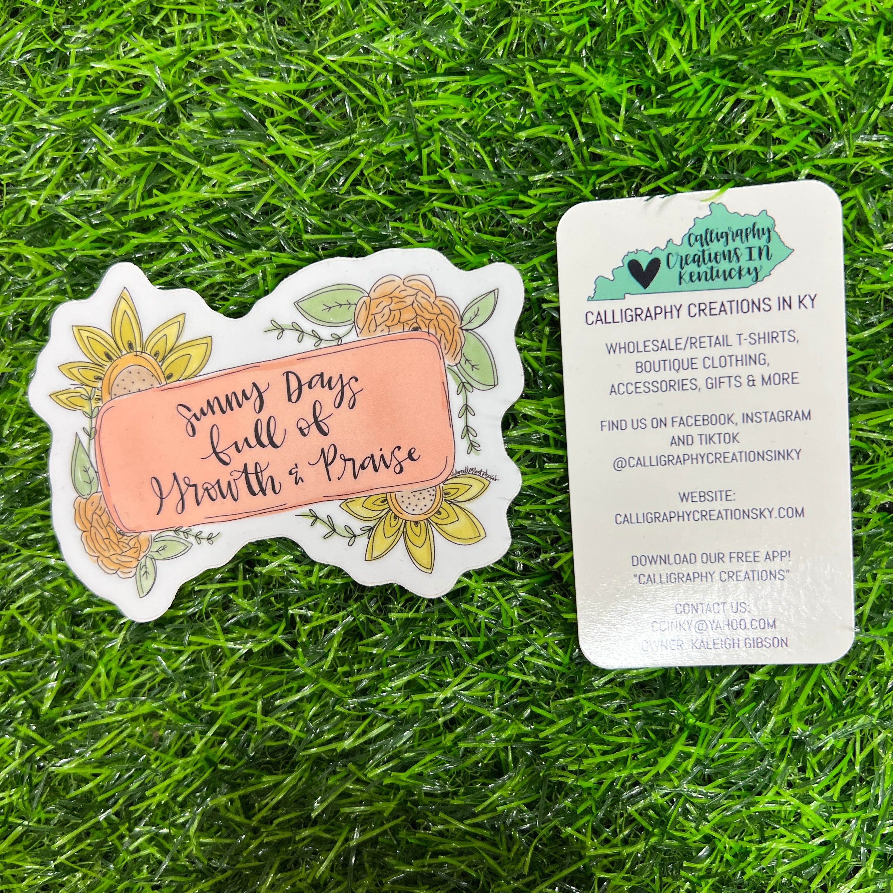 Sunny Days Full Of Growth & Praise Sticker - Doodles By Rebekah ...