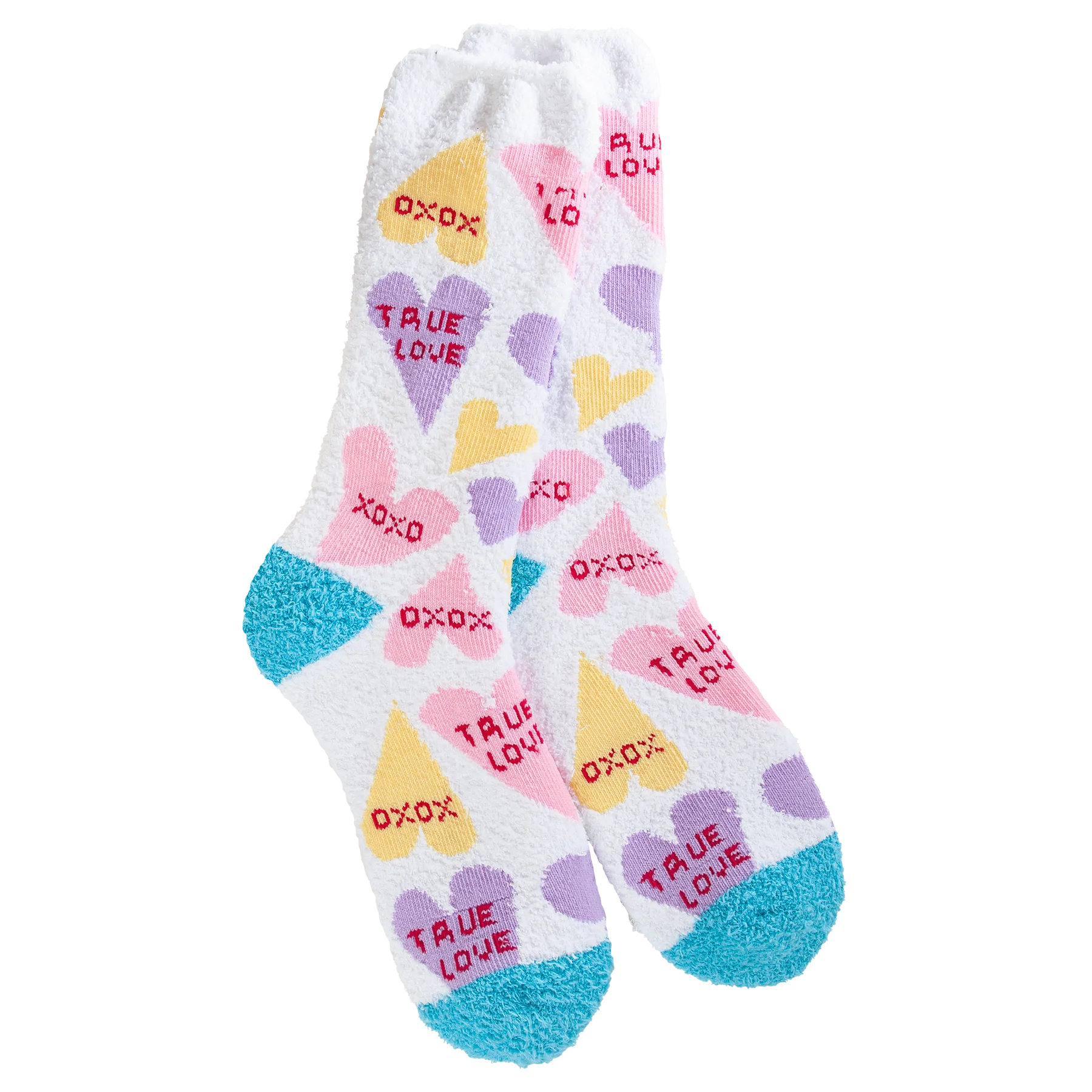 Candy Hearts Cozy Crew | World’s Softest Socks – Calligraphy Creations ...