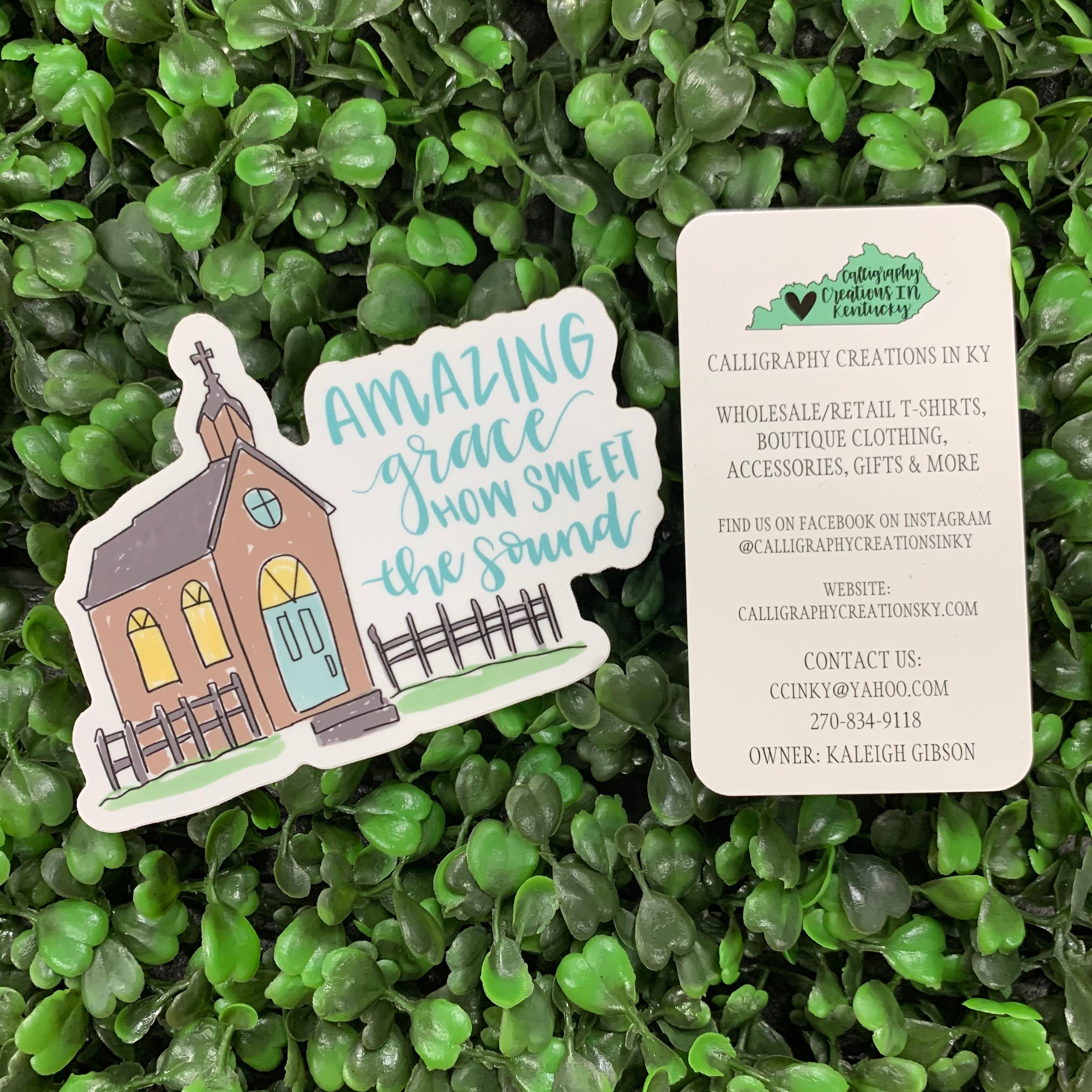 Amazing Grace Sticker - Doodles By Rebekah – Calligraphy Creations In KY