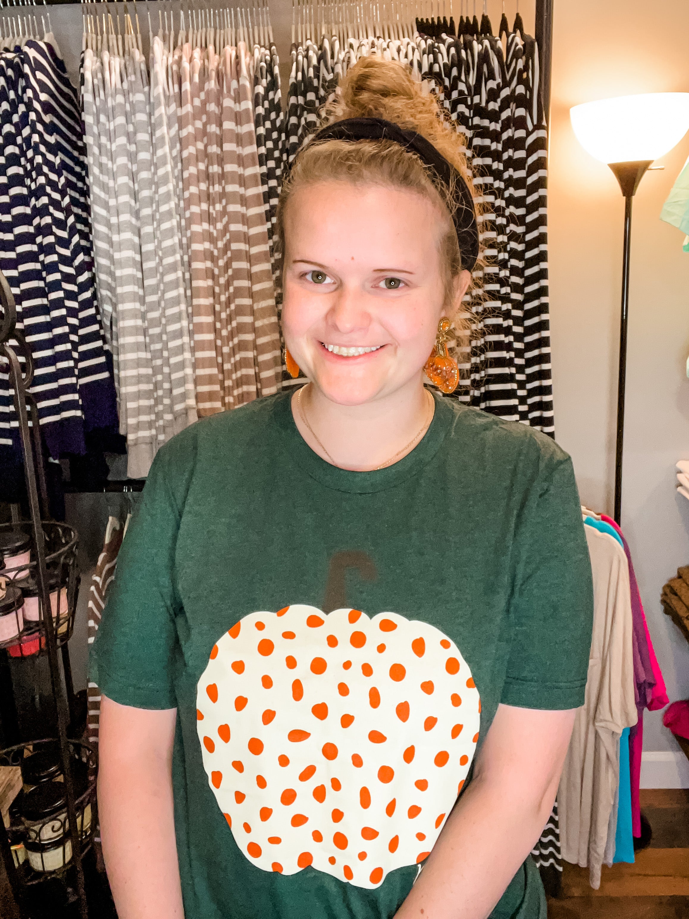 Spotted Pumpkin Tee [RTS] – Calligraphy Creations In KY